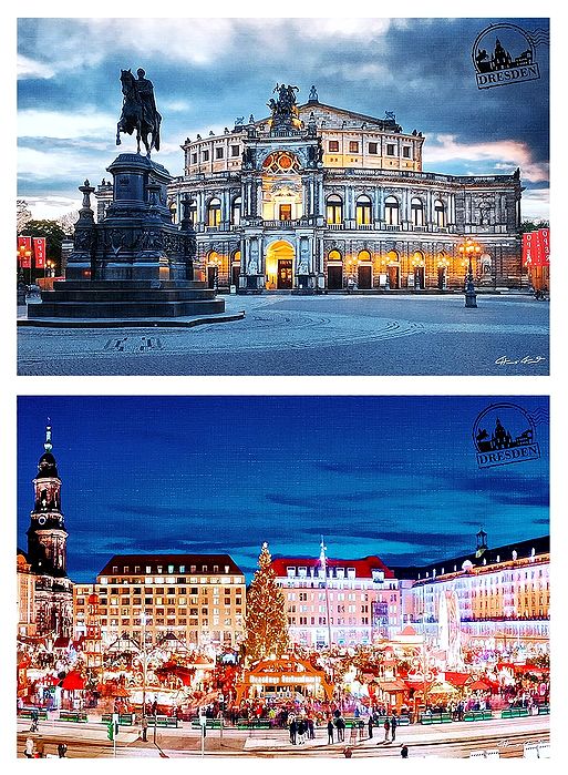 Dresden, Germany- 2 Postcards