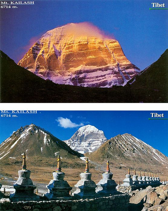 The North Face of Mt. Kailash - The Sacred Mountain and the Holy Abode ...
