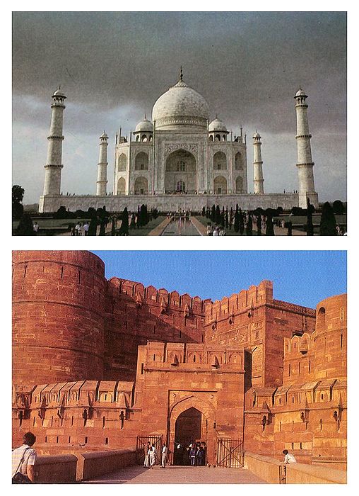Shop Online Taj Mahal and Agra Fort Postcards