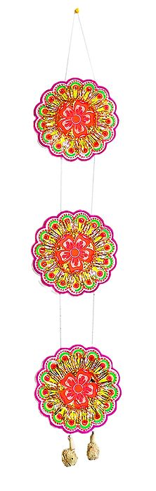 Pair of Paper Chandmala with Om for Deity