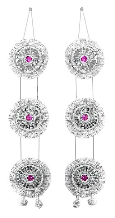 Silver Paper Chandmala for Deity