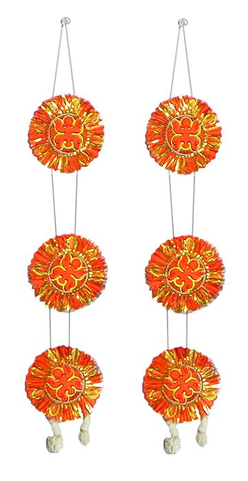 Saffron Paper Chandmala for Deity