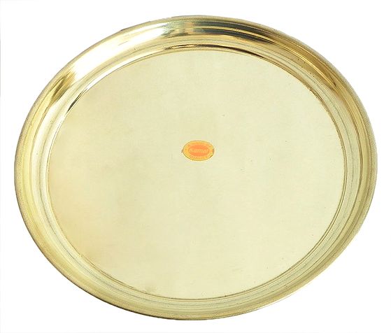 Ritual Plain Brass Thali