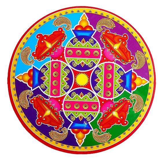 Paper Sticker Rangoli