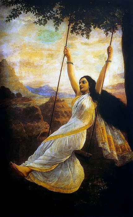 Mohini - Raja Ravi Varma Painting Reprint
