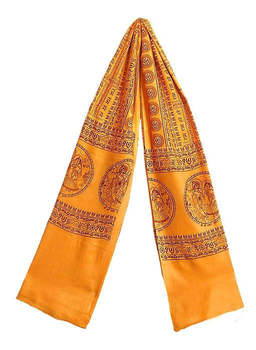 Angavastram with Hare Krishna Hare Rama Print