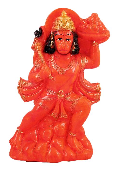 Buy Red Hanuman - Resin Statue