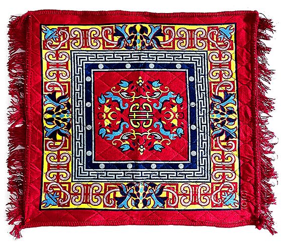 Red Velvet Ritual Carpet Mat