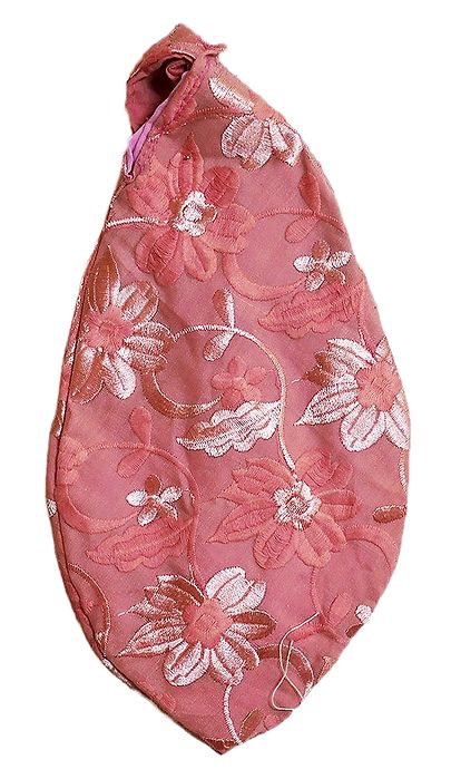 Embroidered Cotton Japa Mala Bag