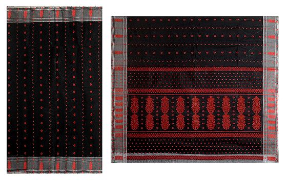 Black Tangail Saree