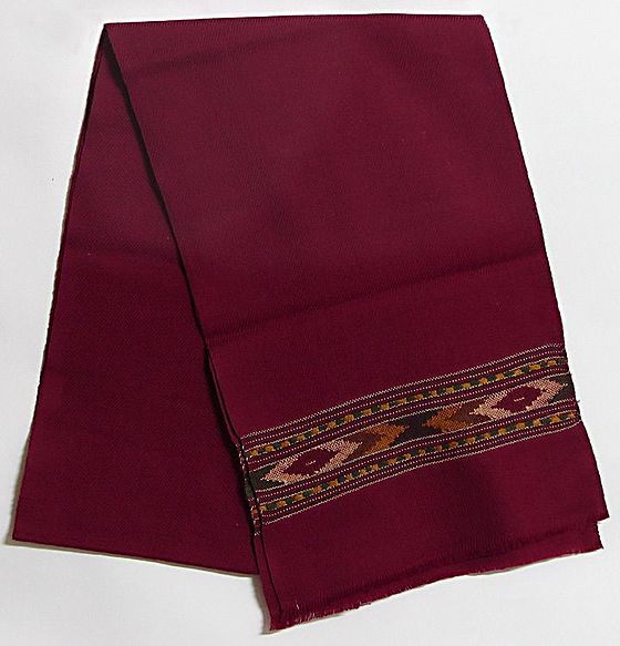 Maroon Woollen Muffler