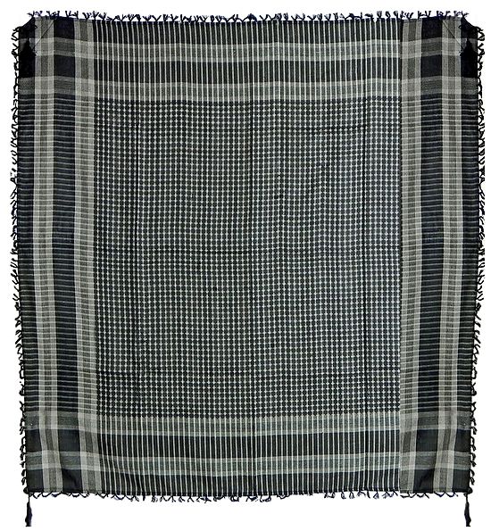 Muslim Woven Check Cotton Scarf