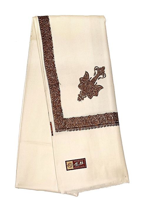 White Woolen Gents Shawl