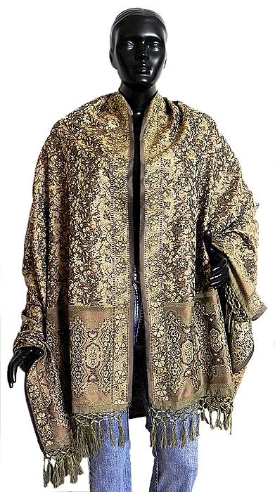 Gorgeous Silk Finish Himroo Shawl with All-Over Boota and Designer ...