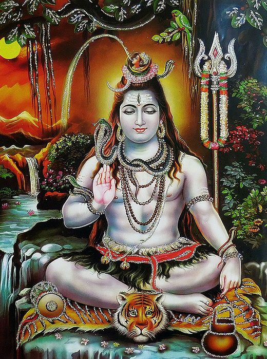 Lord Shiva - Glitter Poster