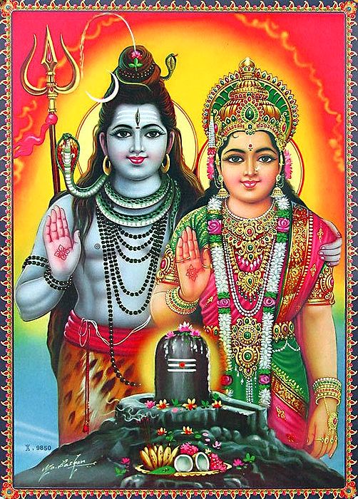 Lord Shiva and Parvati
