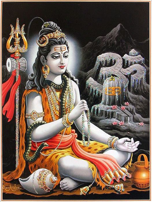 Shiva - (Poster with Glitter)