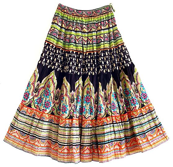 Multicolor Printed Skirt