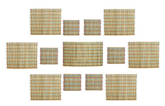 13 Pieces Dining Table Mats Made with Bamboo