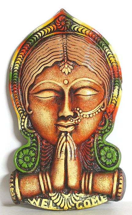Namaste (Indian Style of welcoming) - Wall Hanging