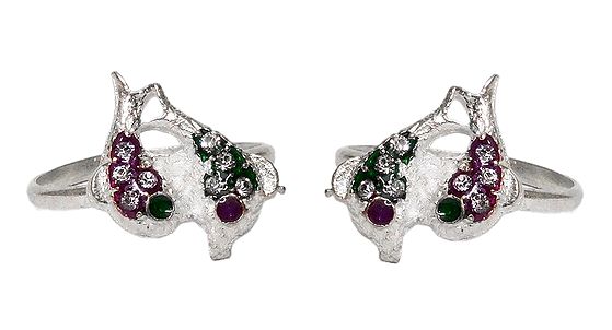 White Metal Toe Ring