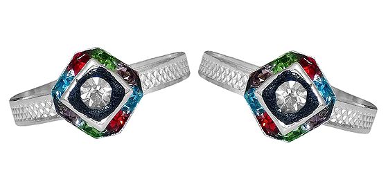 Stone Studded Toe Ring