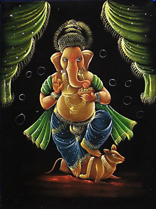 Lord Ganesha with Mushika
