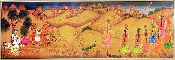 Panihari Ladies from Rajasthan Desert - Poster - 11.5 x 36 inches ...