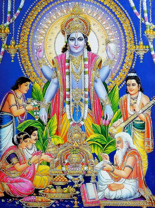 Satyanarayan - Glitter Poster