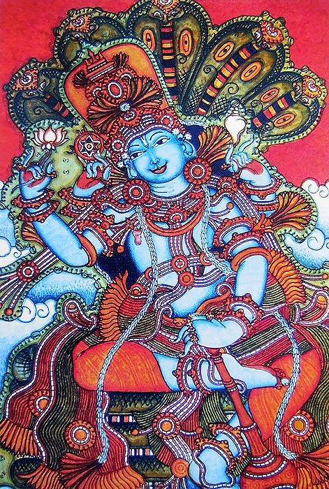 Lord Vishnu - Mural Poster