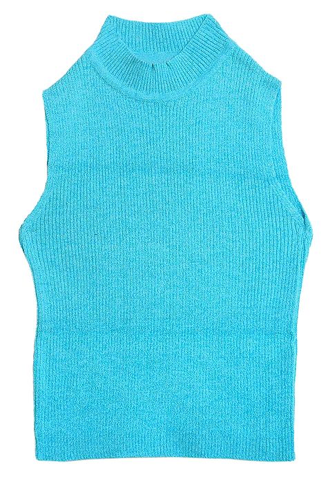 Sleeveless Woolen Skivvy