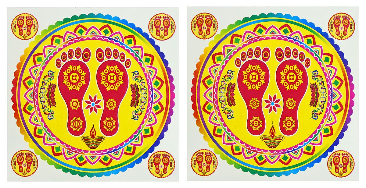 Items matching with Set of 2 Rangoli Stickers (ny10)