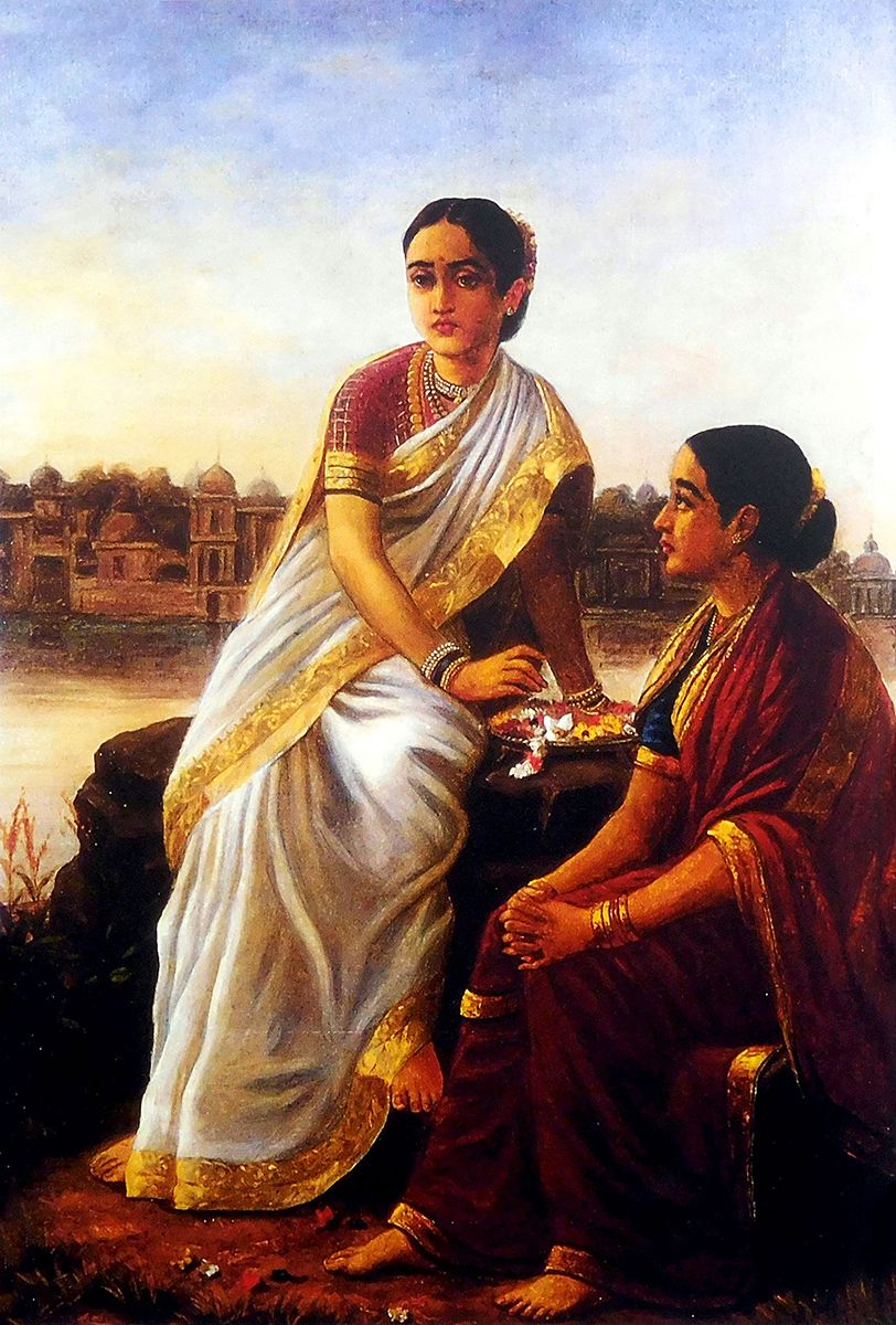 Raja Ravi Varma Krishna Radha Paintings