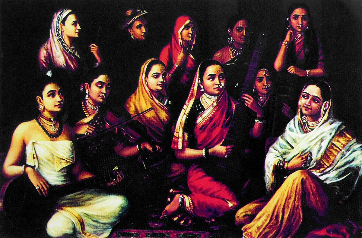 Galaxy of Musicians - Raja Ravi Varma Reprint