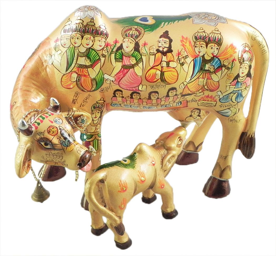 Kamadhenu - The Sacred Cow - 7 x 8.5 x 3.25 inches