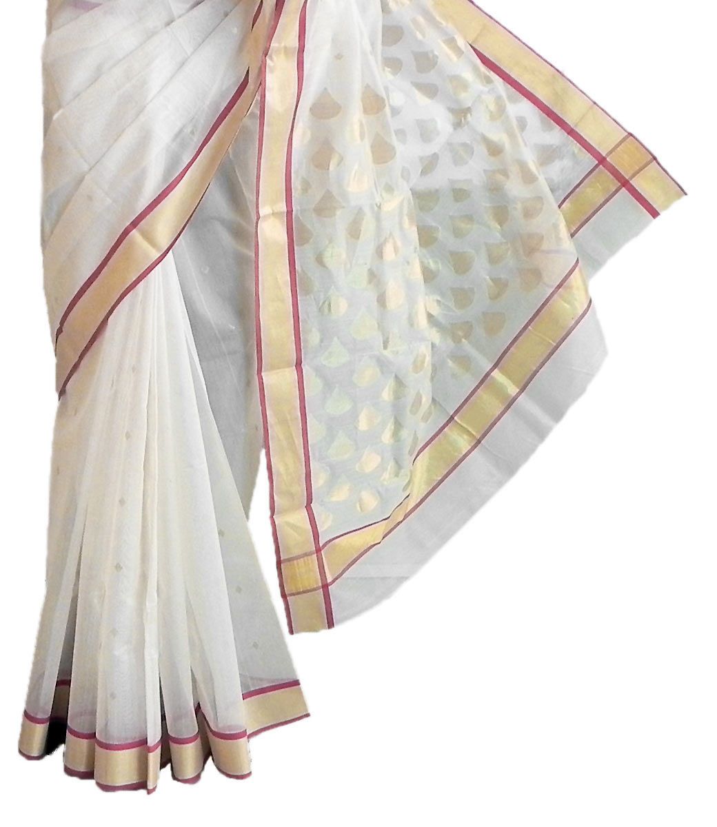 Chanderi Saree with Zari Border